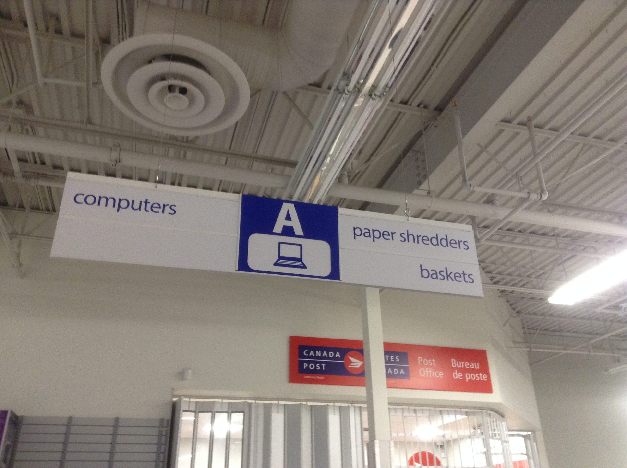 Hanging Signs & Aisle Signs - Dimension 3 Plastics Ltd. Dimension 3 ...